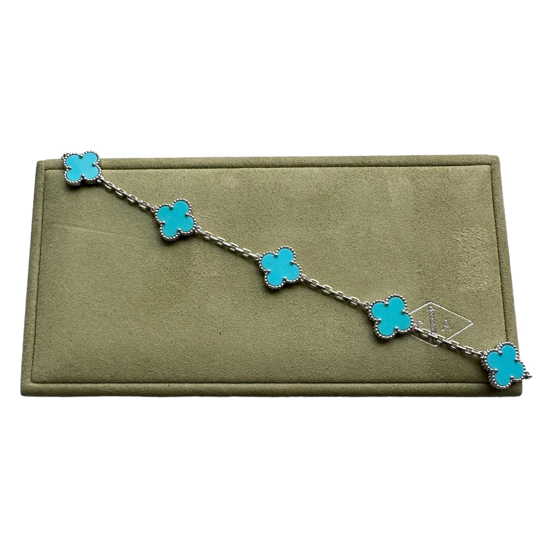 VAN CLEEF & ARPELS Turquoise Turquoise Vintage Alhambra 5 Motifs ...