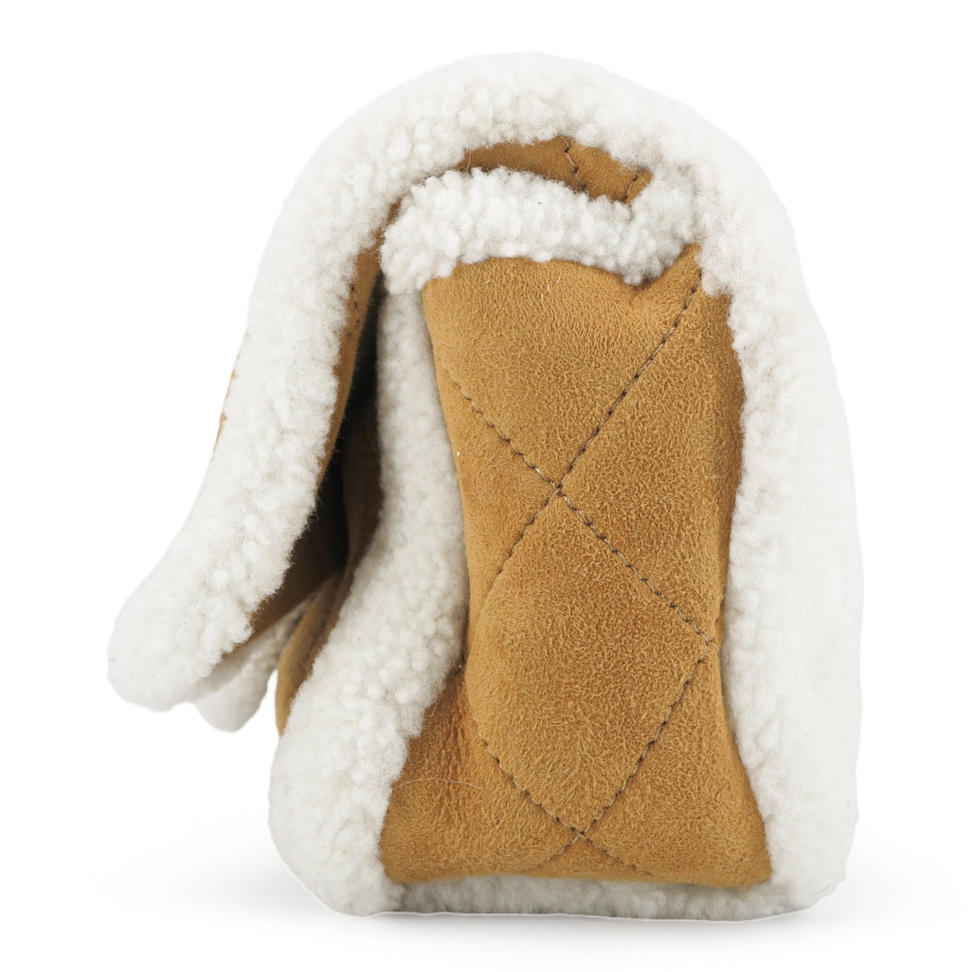 CHANEL Coco Neige Shearling Camel Suede Medium Flap Bag | Dearluxe
