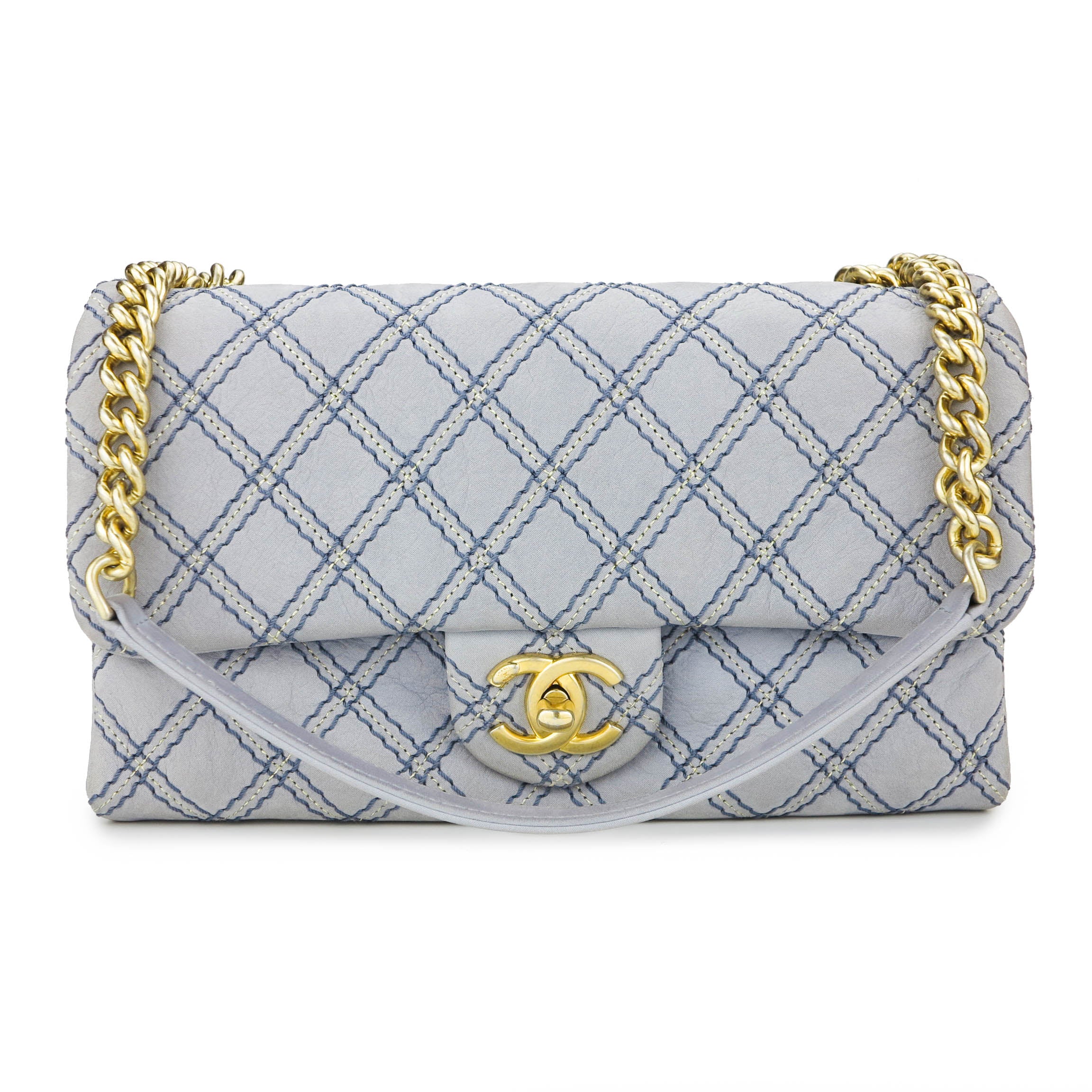 CHANEL Small Iridescent Flap Bag with Metallic Stitching – Dearluxe